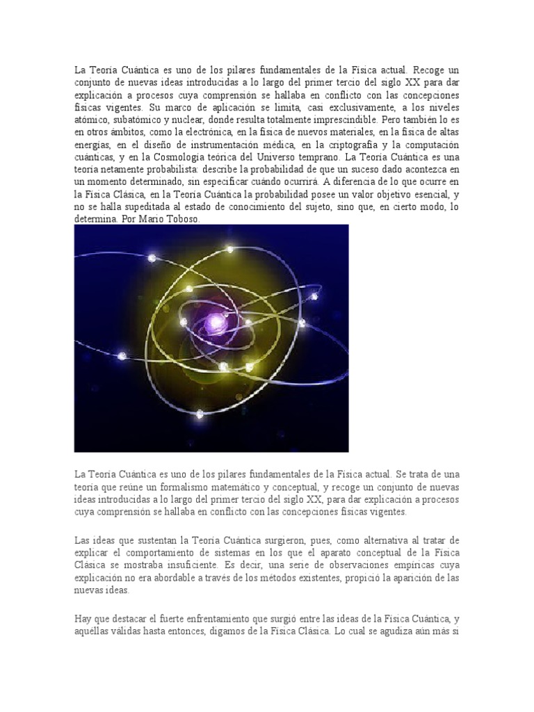 Teoria Cuantica | PDF