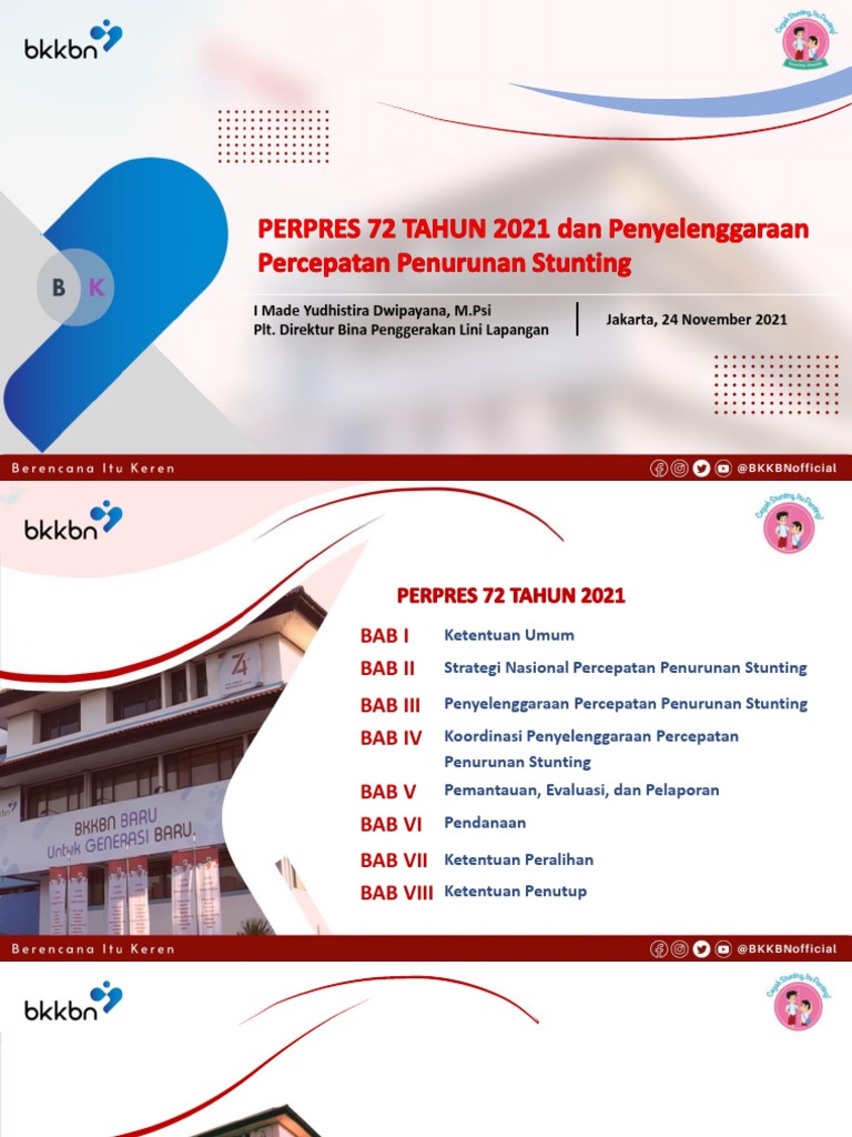 BKKBN - Paparan Perpres 72 2021 Dan RAN - DKI | PDF