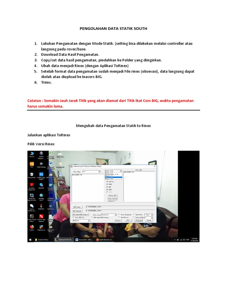 Pengolahan Data Statik South Dengan InacorsBIG | PDF | Sains ...