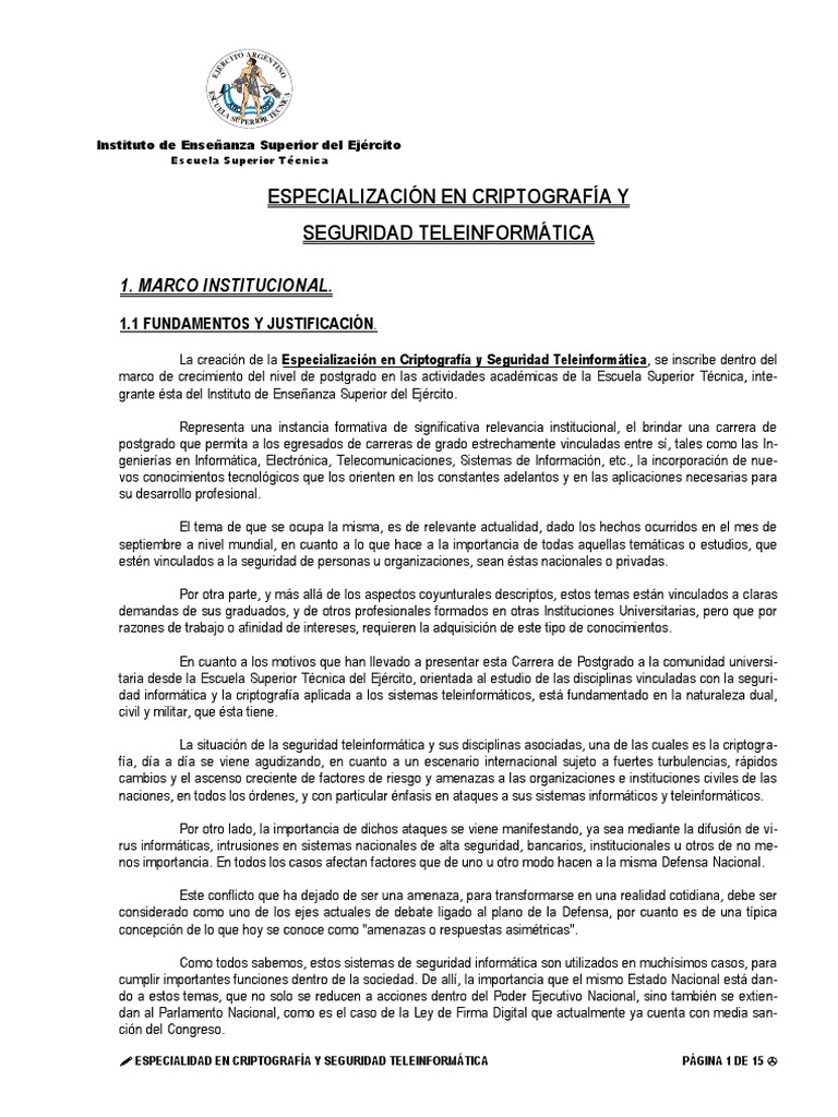Contenidos-Minimos-Especializacion en Criptografia y Seguridad ...