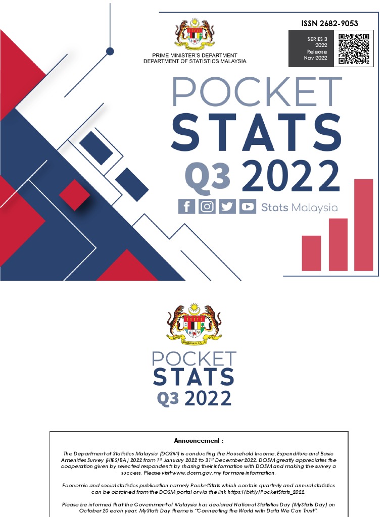 Pocket Stats Q3 2022 ENG | PDF | Balance Of Payments | Gross Domestic ...