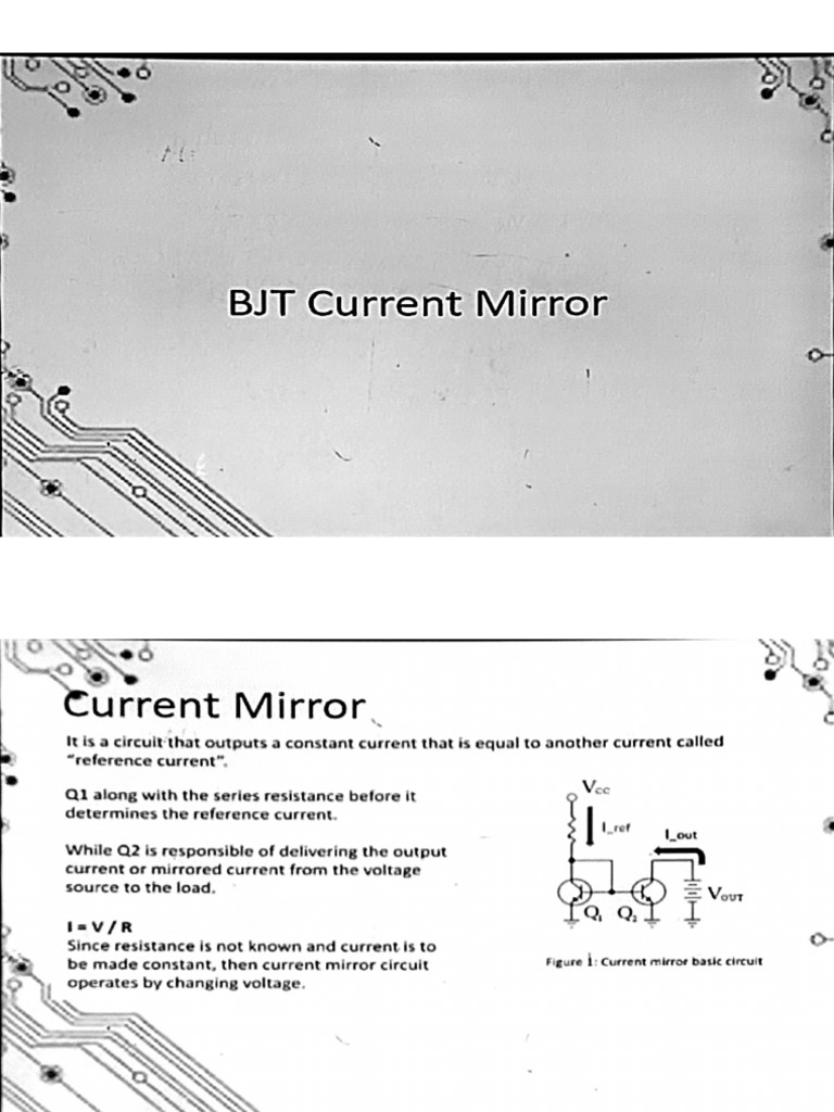 Ece45 LECTURE Current Mirror | PDF