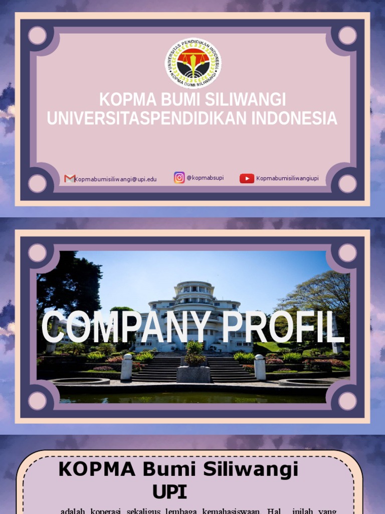 Company Profil Kopma BS UPI.-1 | PDF