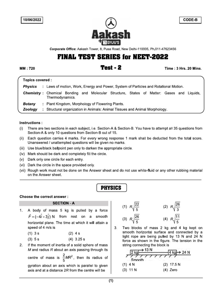 FTS 02 - (Code B) - 10 06 2022 | PDF