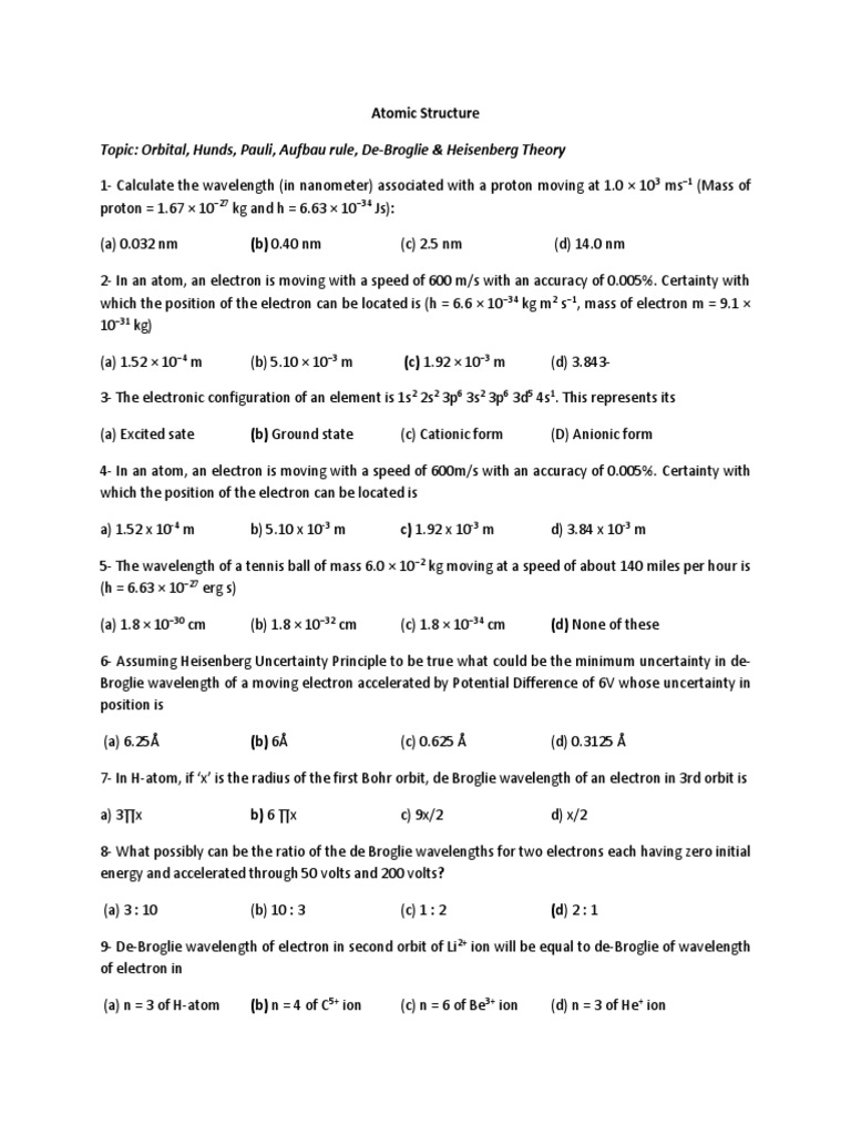 Hunds, Pauli, Aufbau, Orbital | Download Free PDF | Electron | Atoms