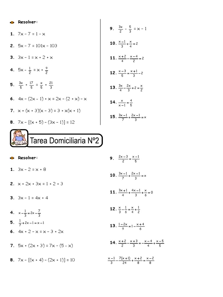 Resolver: - X - 1 | PDF