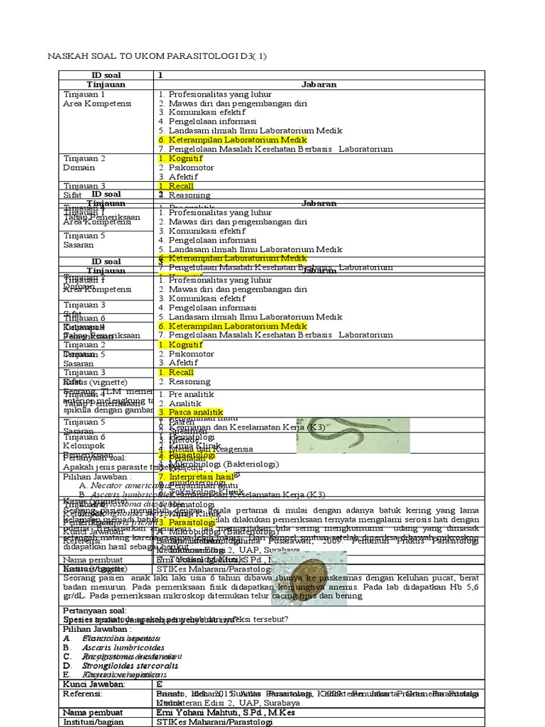 Parasitologi | PDF