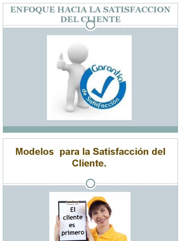 Unidad Ii Satisfaccion Del Cliente | PDF | Calidad (comercial) | La ...