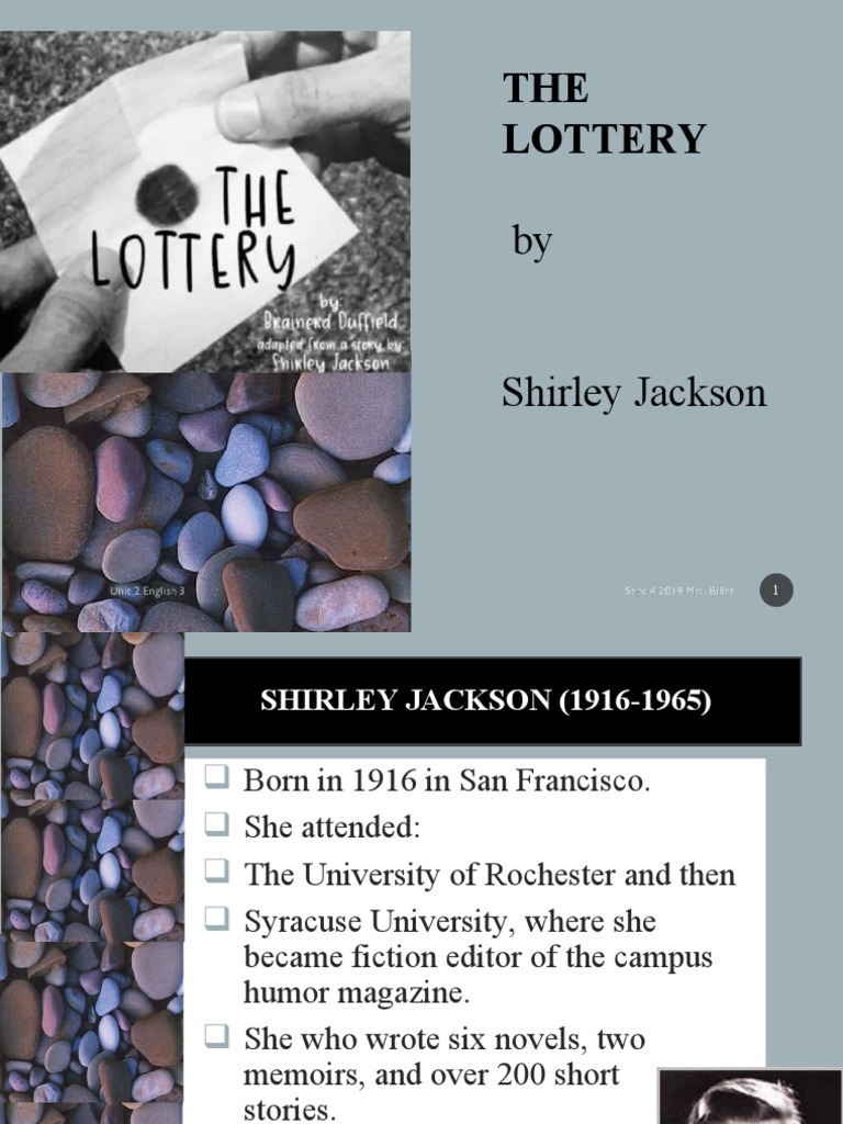 Shirley Jackson The Lottery PowerPoint Sept 4 2019 | PDF