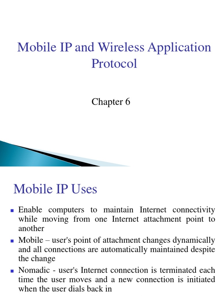 Mobile IP and WAP Overview | PDF | Computer Network | Internet Protocol Suite
