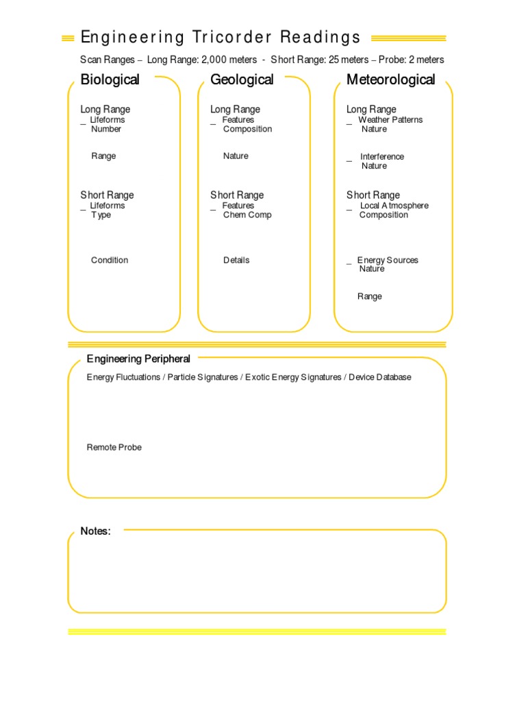 Engineer Tricorder | PDF