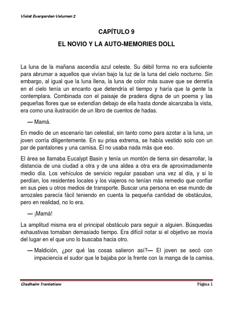 Violet Evergarden Volumen 2 Cap 9 | PDF | Amor | Verdad