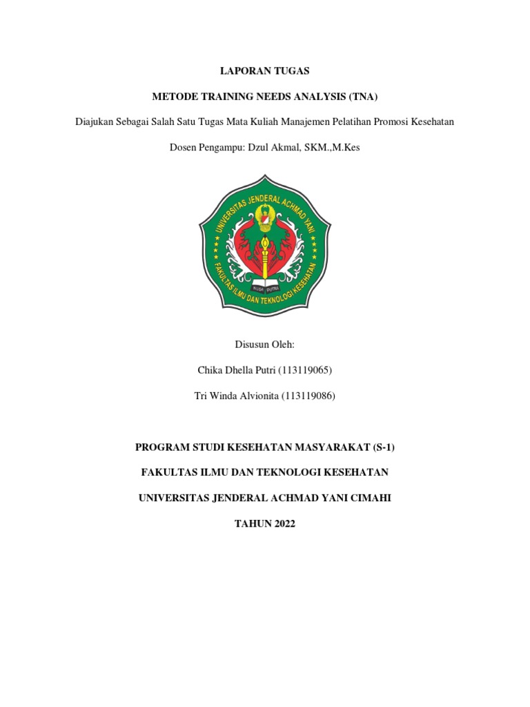 Kelompok 4 - Metode Training Needs Analysis (TNA) | PDF