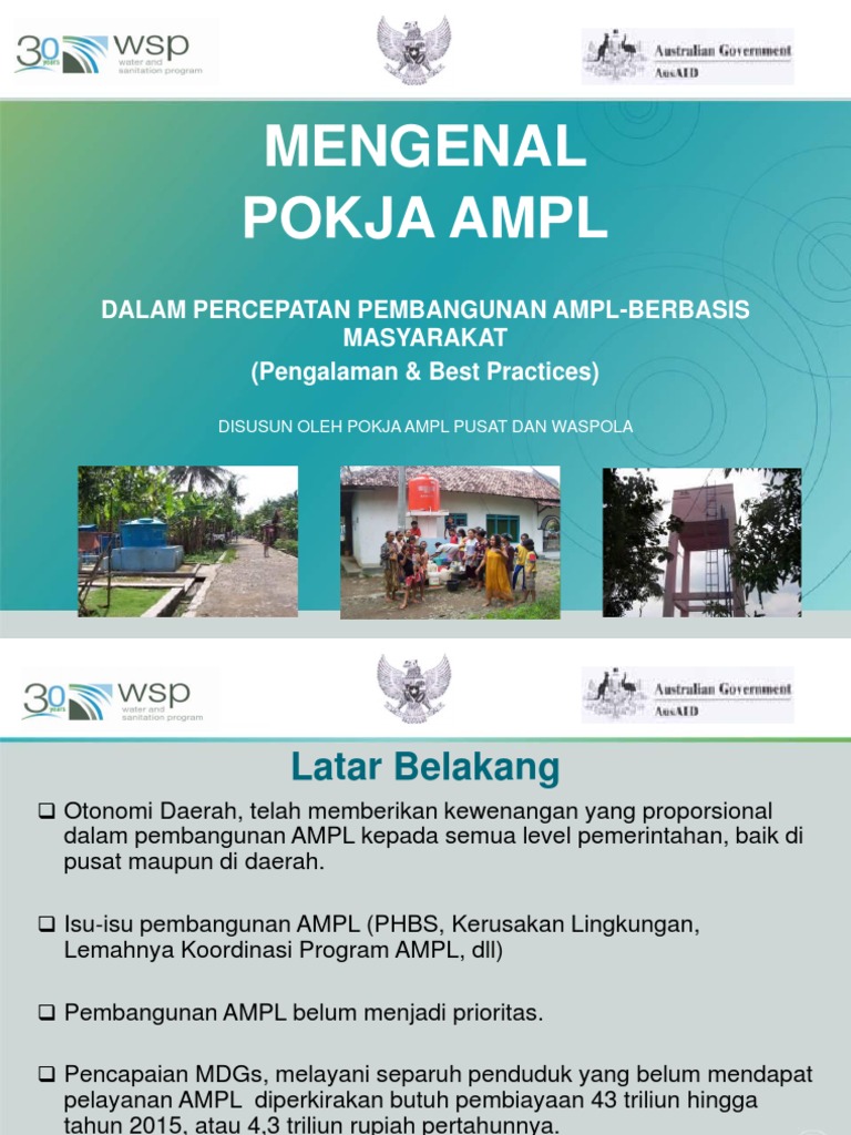 Peran Pokja AMPL dalam Pembangunan | PDF