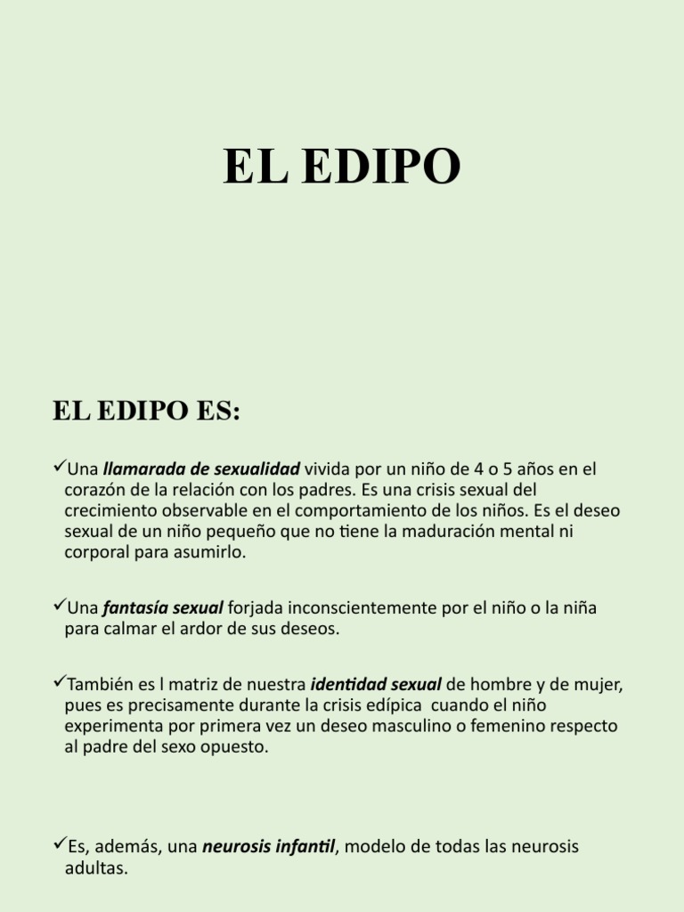 El Edipo Nasio y Freud M M M | PDF | Complejo de Edipo | Psicoanálisis