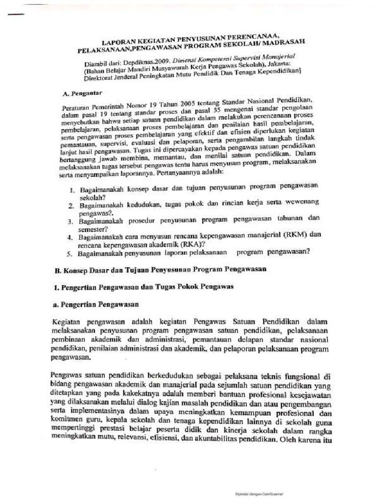 Laporan Kegiatan Pelaksanaan | PDF