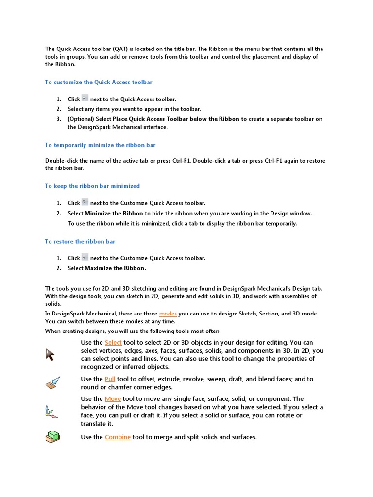 The Quick Access Toolbar Pdf Circle Helix