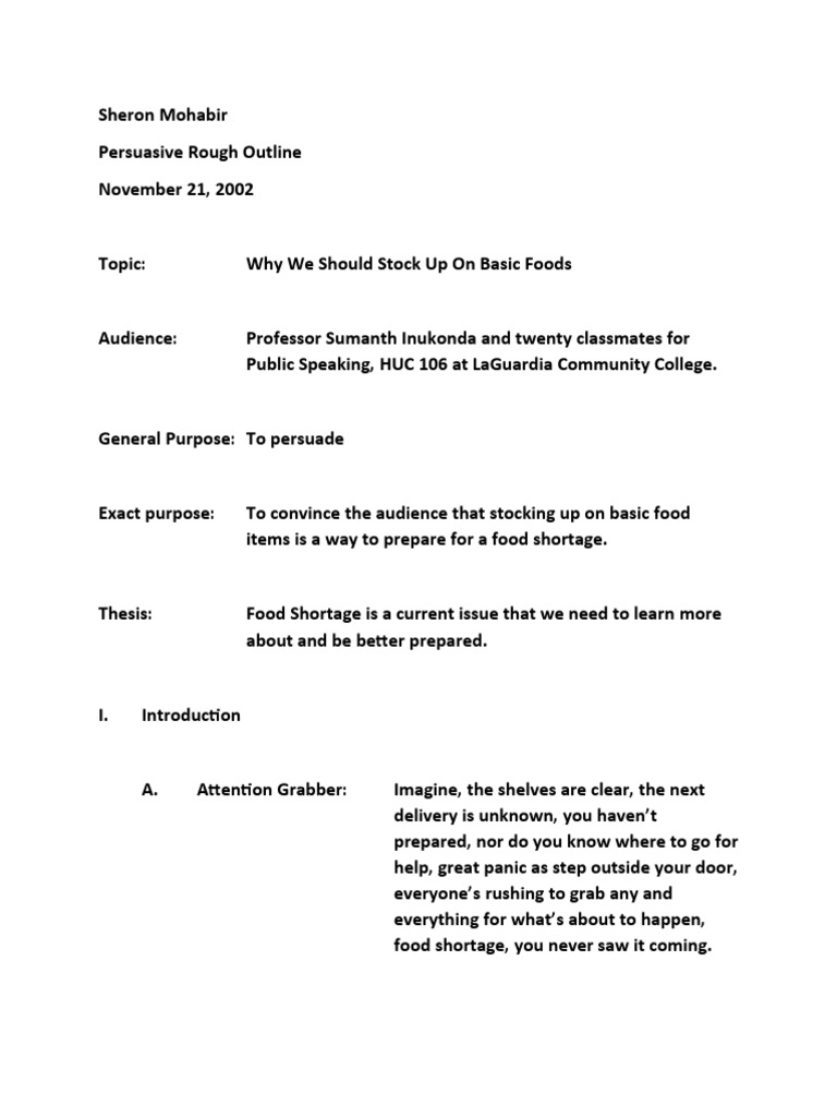 Persuasive Speech | PDF