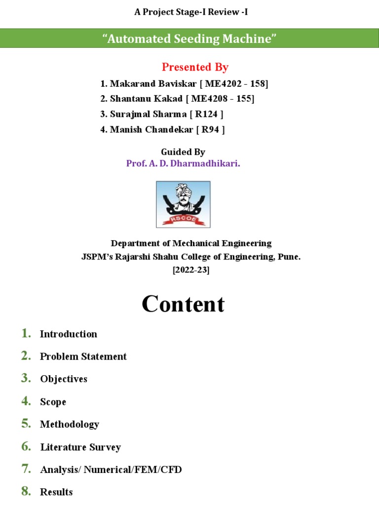 Project Presentation PPT Format | PDF | Automation | Systems Theory
