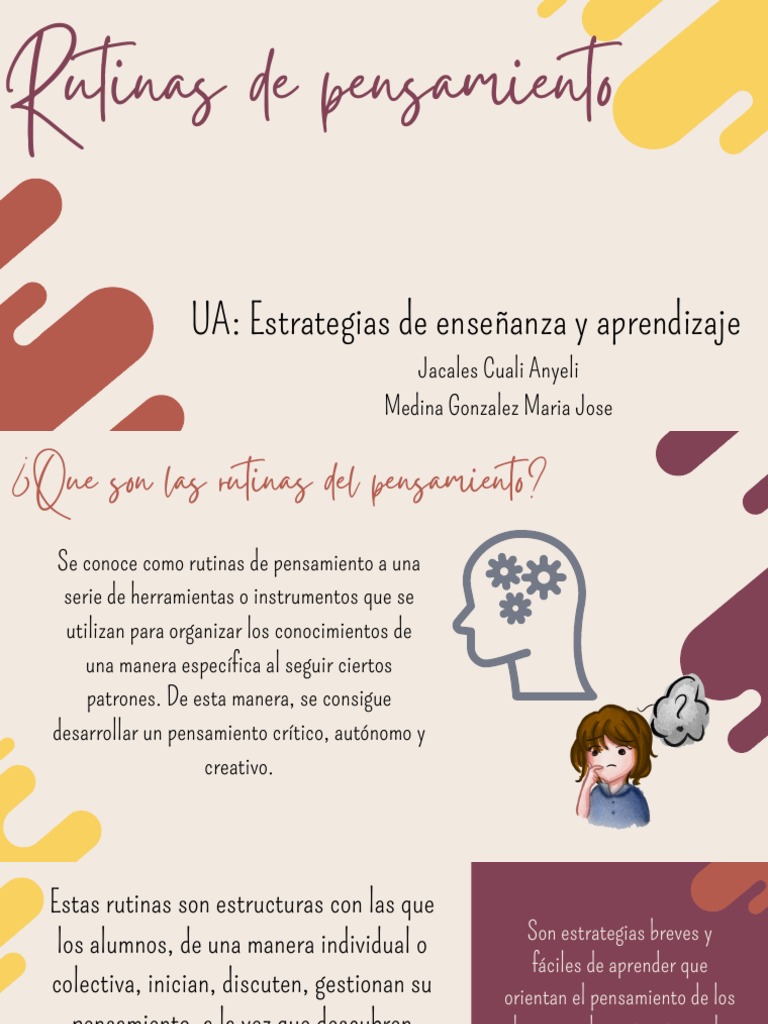 Rutinas de Pensamiento | PDF | Pensamiento | Aprendizaje