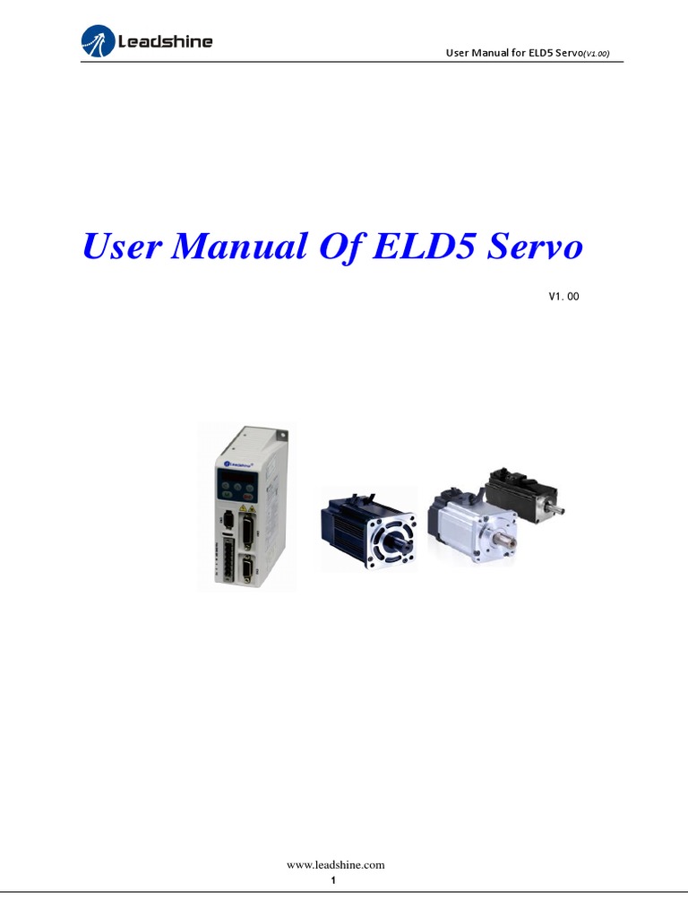 ELD5 User Manual Ver1.00 | PDF | Electric Motor | Power Supply