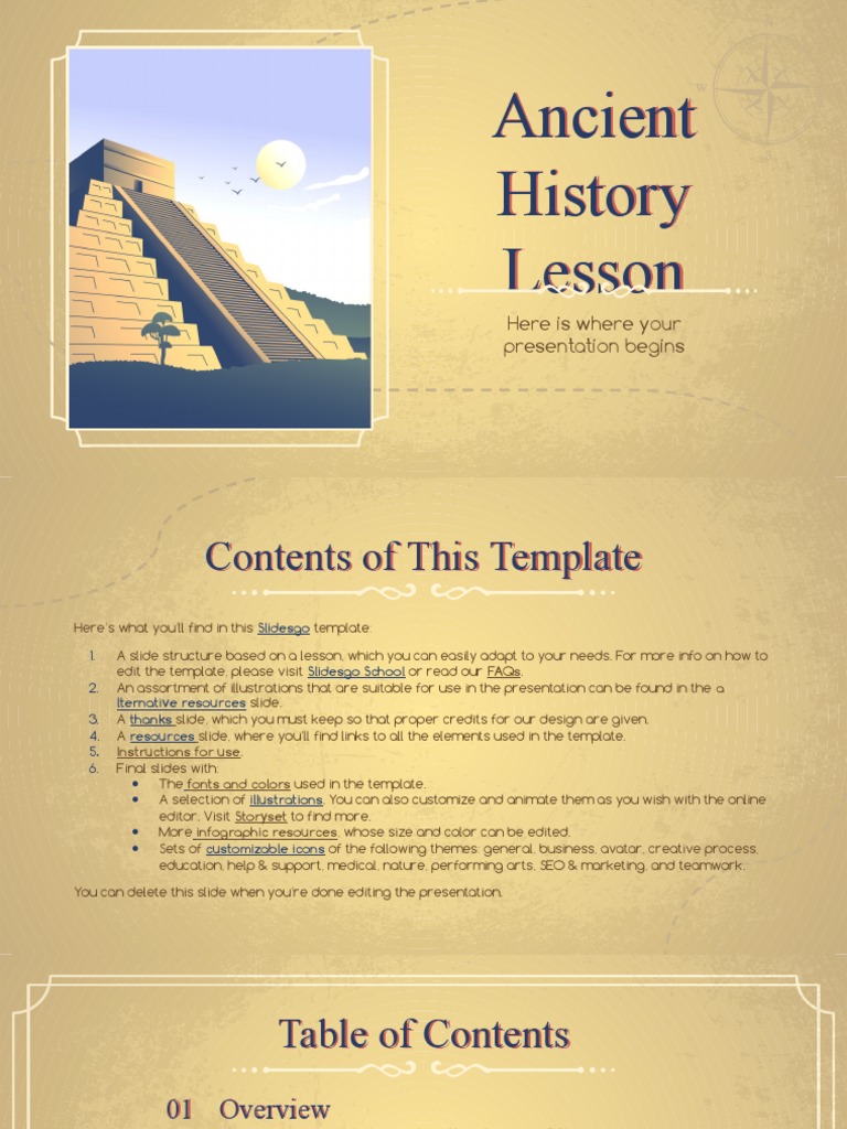 Ancient History Lesson by Slidesgo | PDF | Planets | Saturn