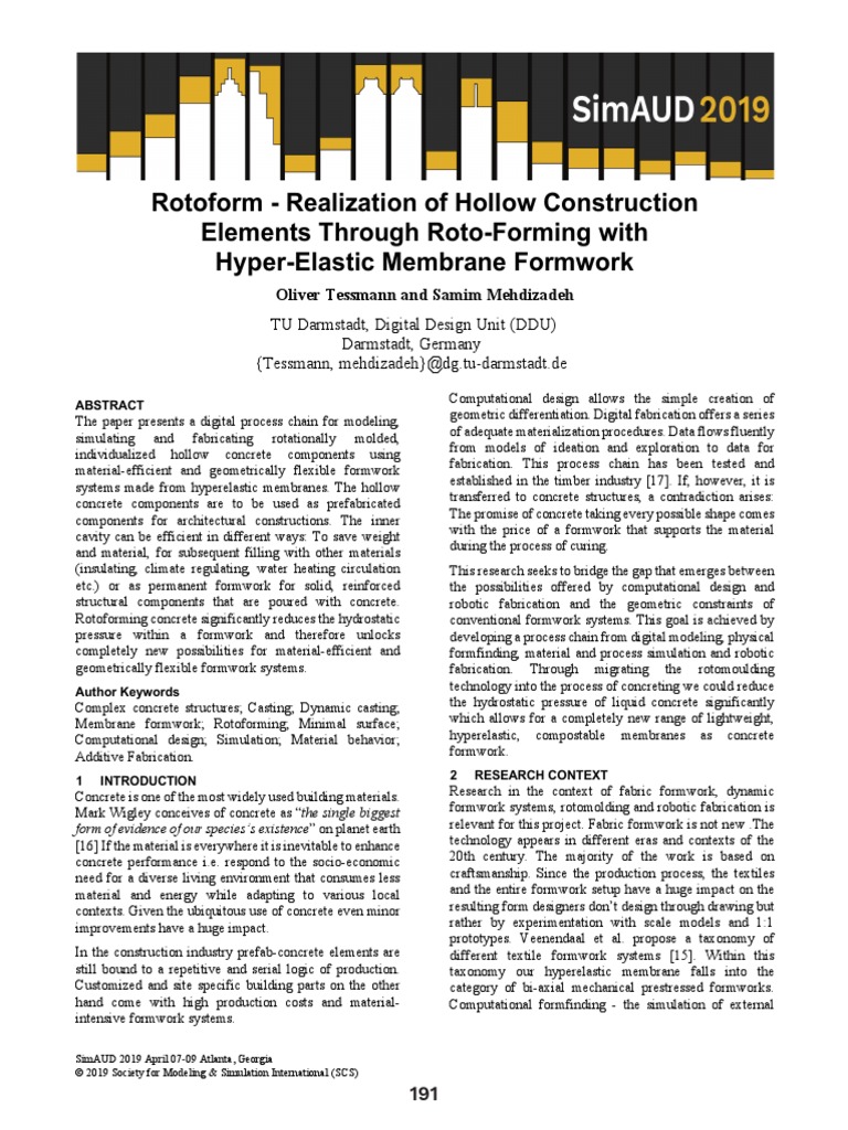 Rotoform - Realization of Hollow Construction Elements Through Roto ...