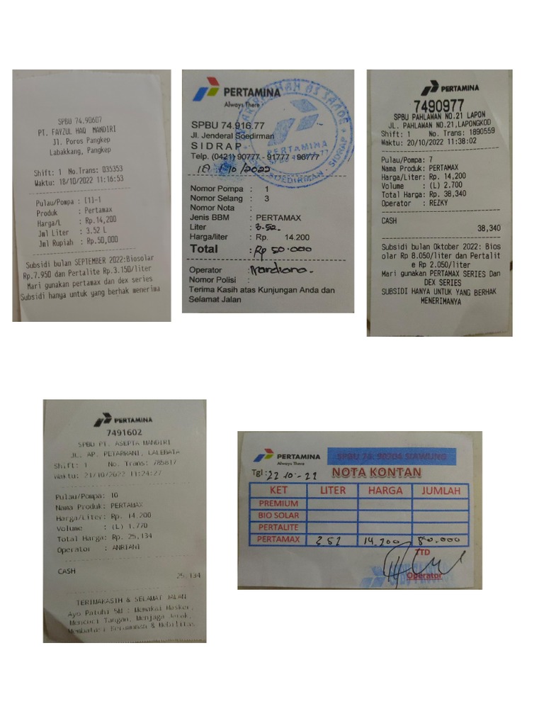 Nota Bensin 18-21.10.2022 | PDF