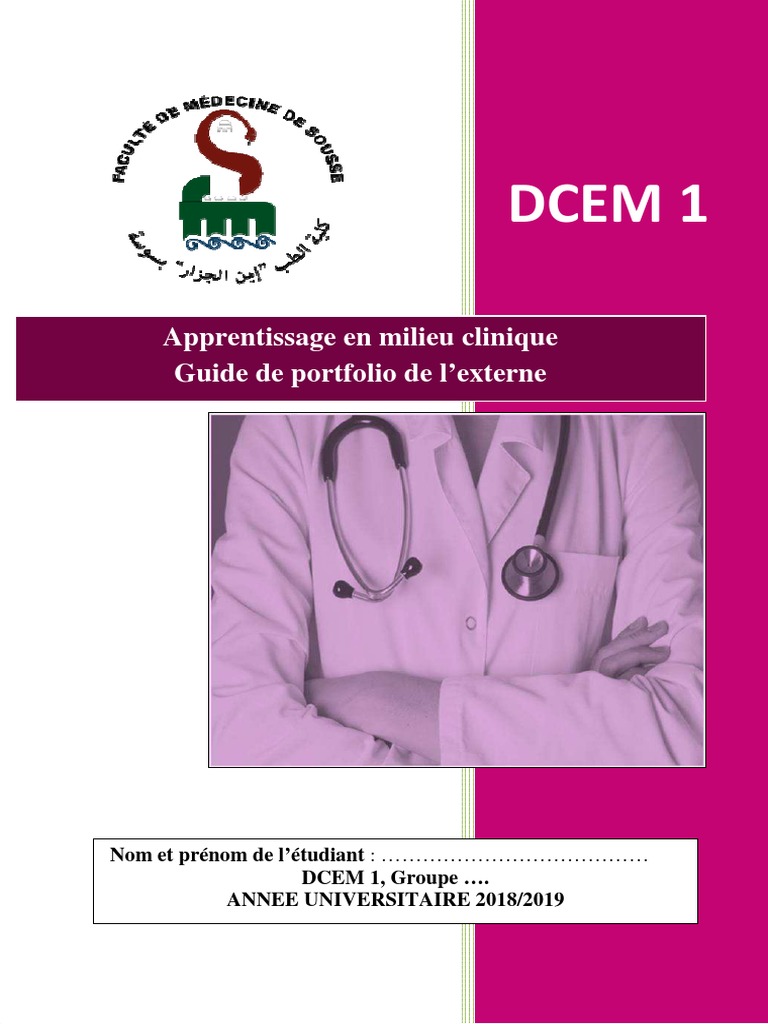 Guide Du Portfolio DCEM1 | PDF