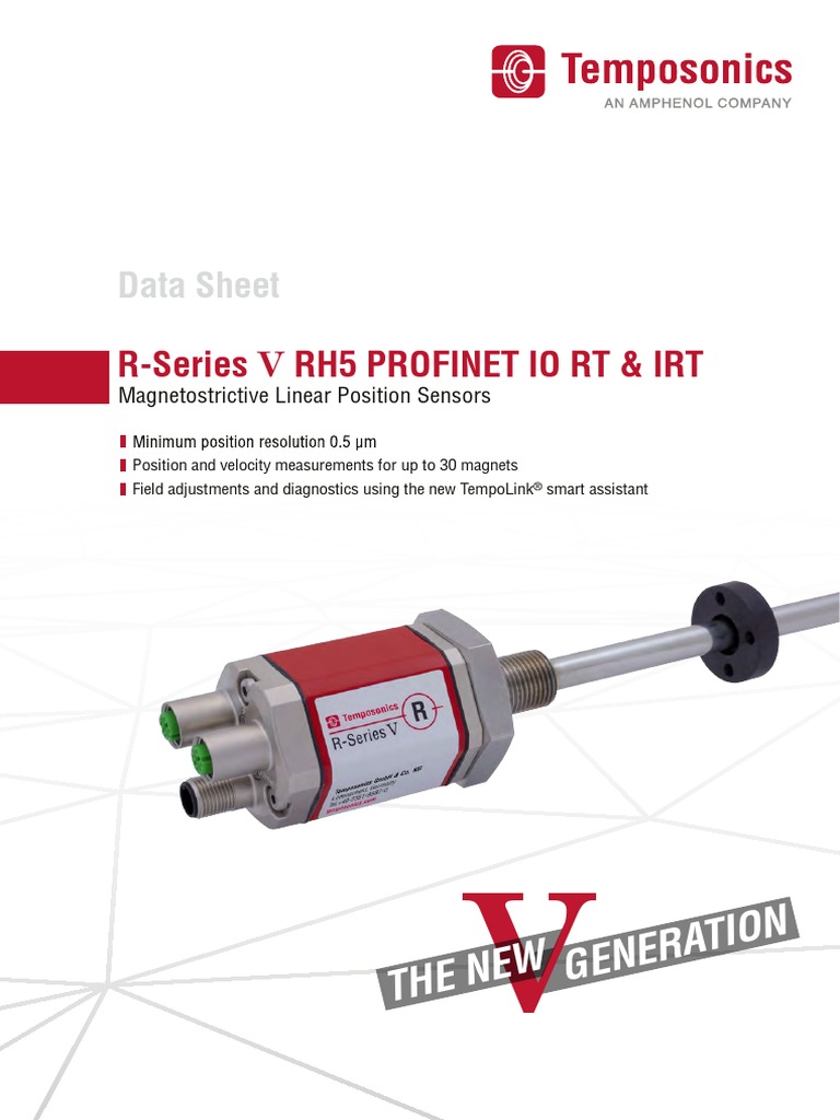 Data Sheet R-SeriesV RH5 PROFINET 551962 EN | PDF