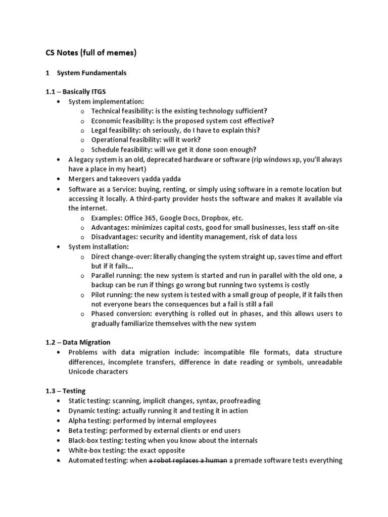 CS Core Notes | Download Free PDF | Computer Network | Computer Data ...