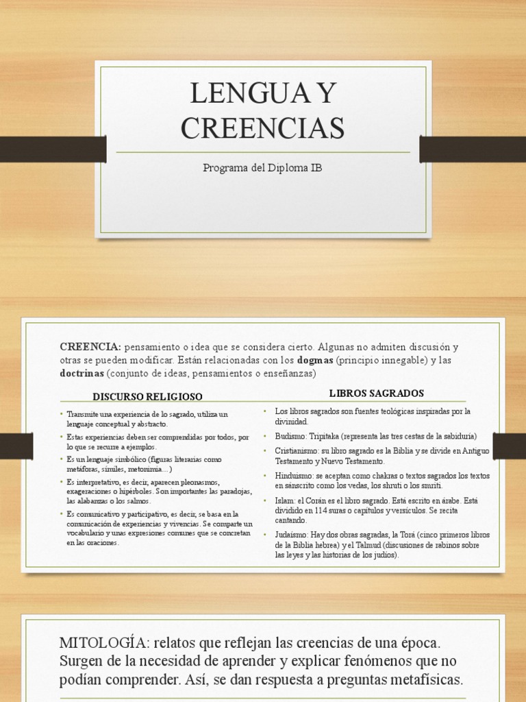 Creencias y Lenguaje Religioso | PDF | Mitología griega | Textos Religiosos