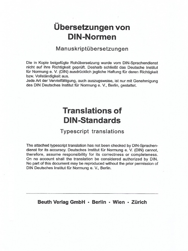 Din 22112-3 (1996 En) | PDF