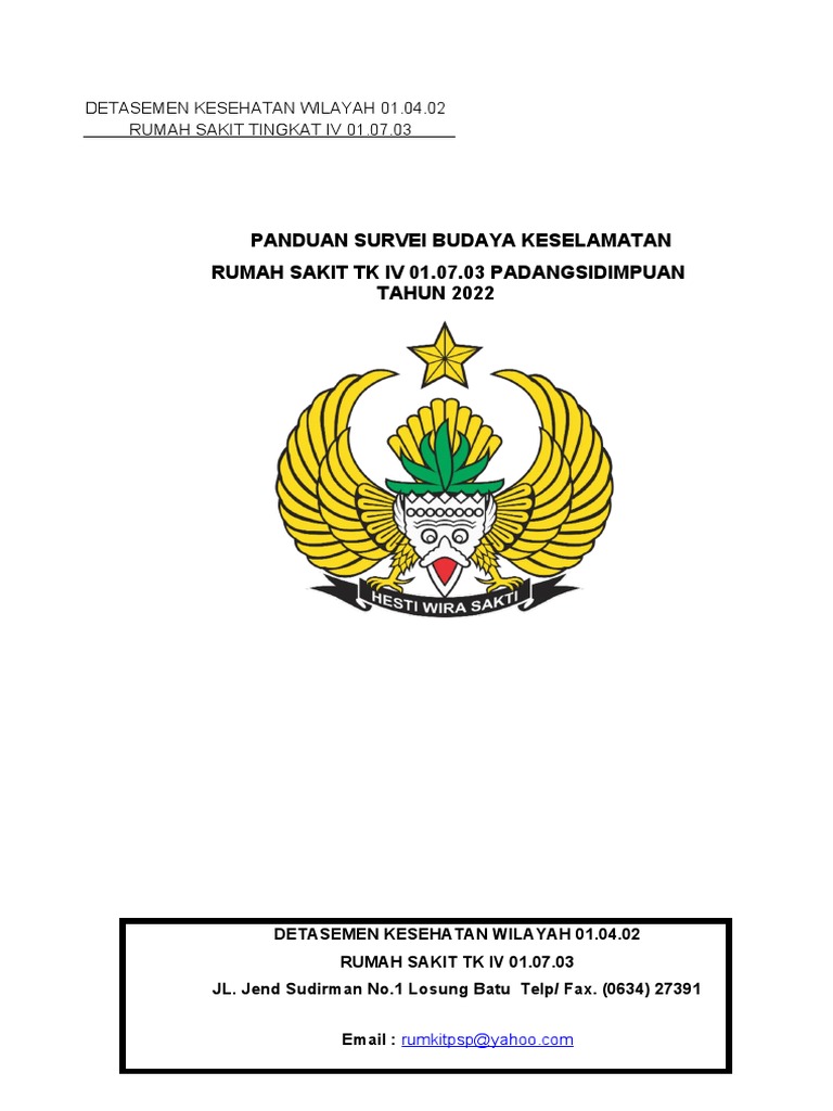 Program Budaya Keselamatan RS | PDF
