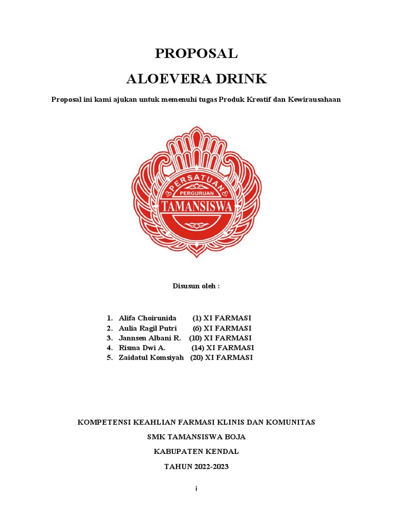 Proposal PKK Kel. 4 Farmasi-1 (4) - 1 | PDF | Griya & Taman
