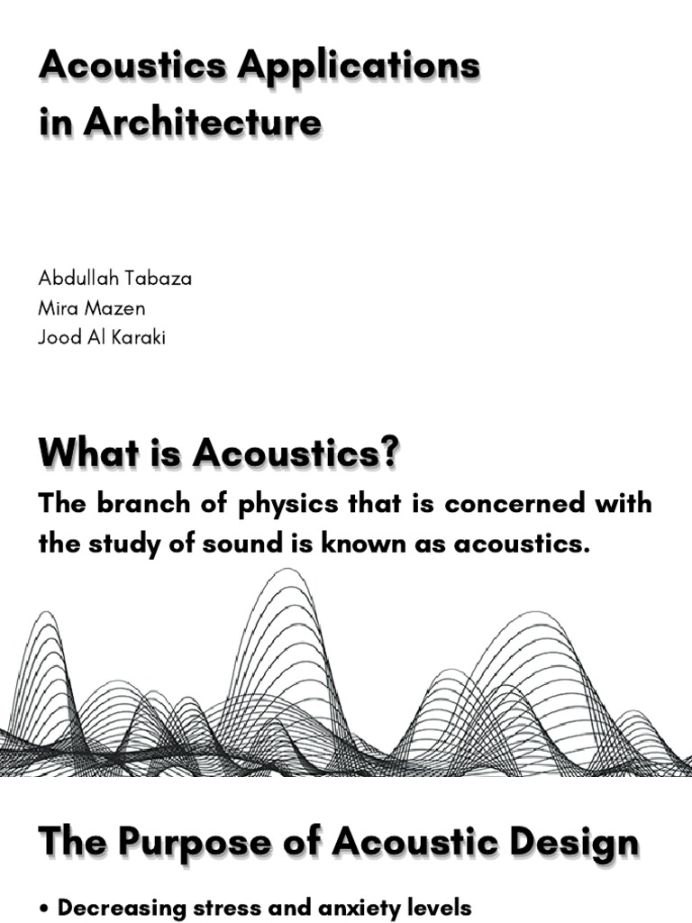 Acoustics Applications in Architecture | PDF | Acoustics | Sound
