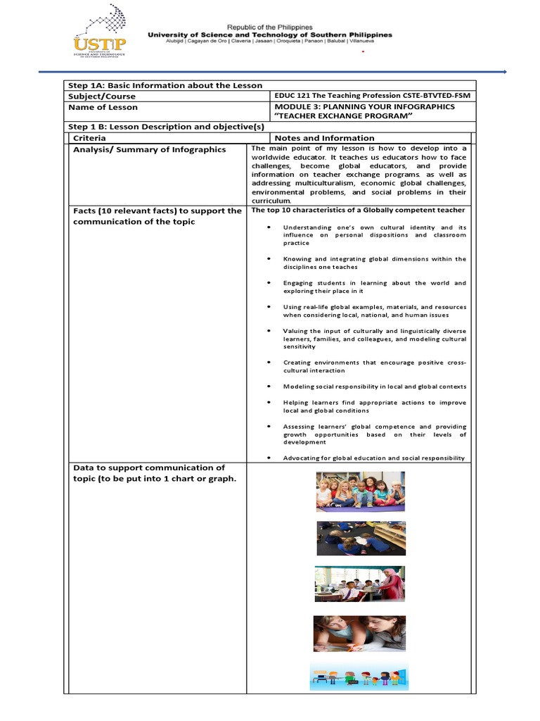 Module 3 - Planning Your Infographics | PDF | Teachers | Learning
