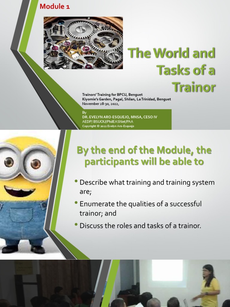Introduction - The World and Tasks of A Trainer | PDF