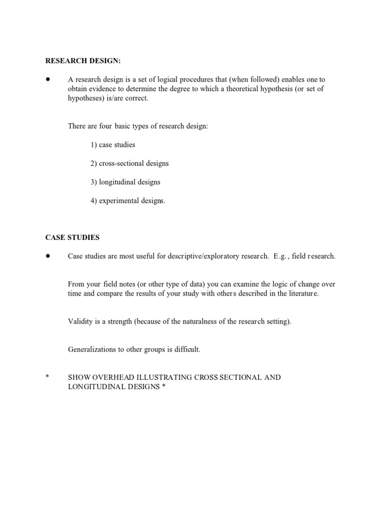 Research Design | PDF | Experiment | Design Of Experiments