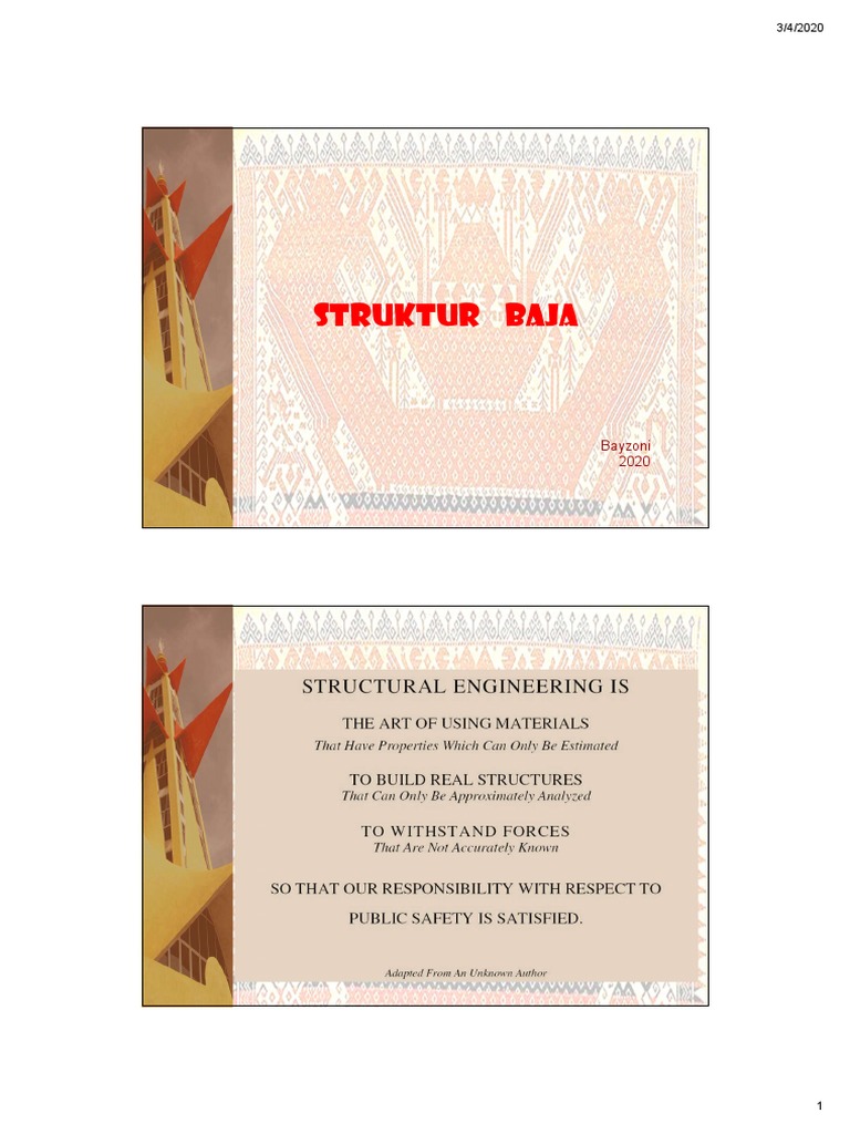 Desain Struktur Baja: Prinsip dan Metode | PDF