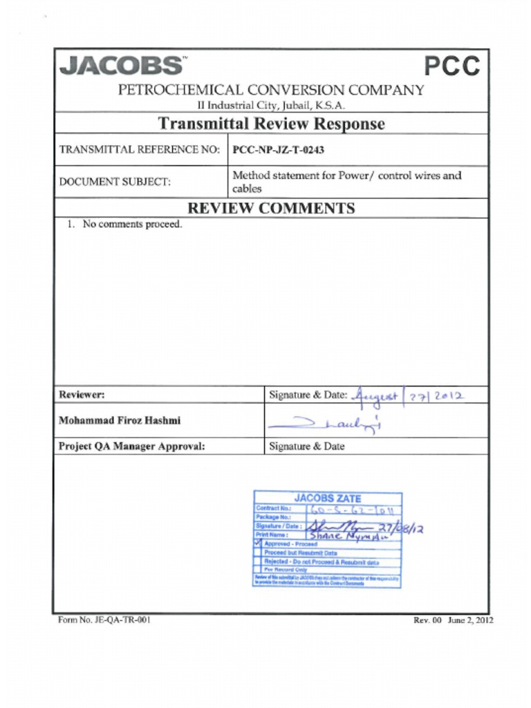 PCC-QAS-NESMA-E-MOS-004 - Rev.00-Wires and Cable | PDF