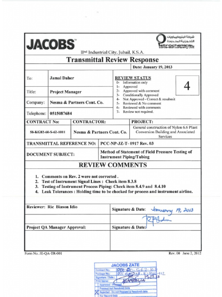 PCC QAS NESMA E MOS 012 - Rev.03 | PDF