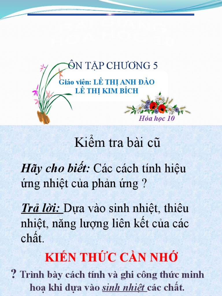 Ôn Tập Chương 5 - Hoá 10 - CTST | PDF