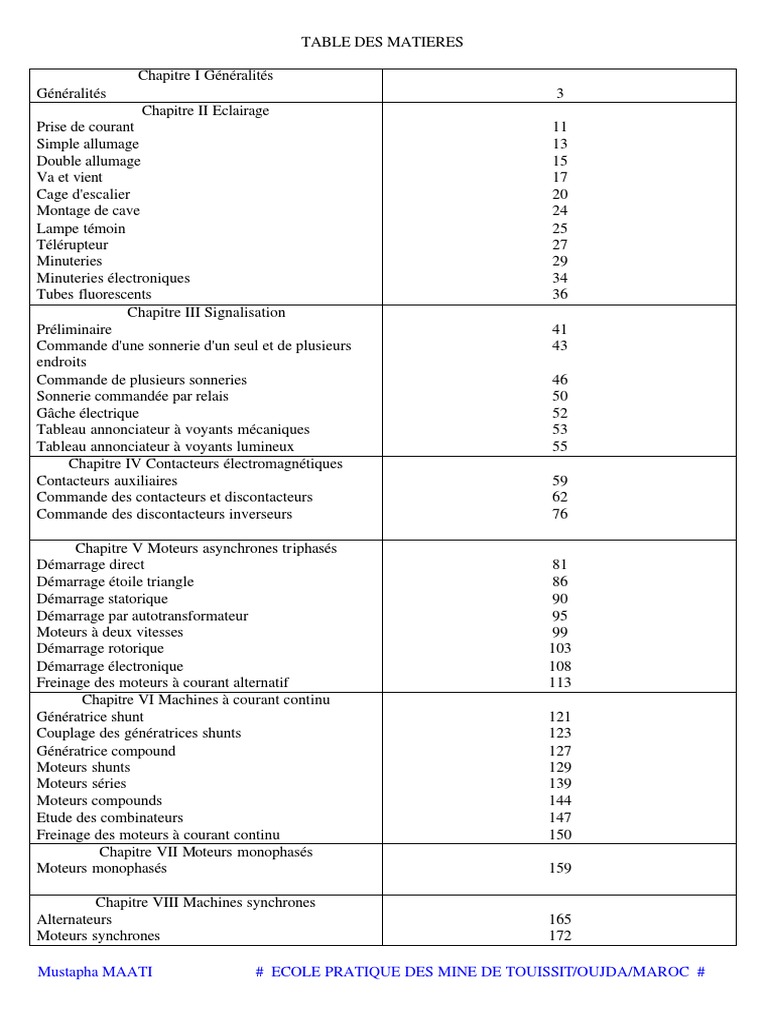 Shema Electrique Imane | PDF