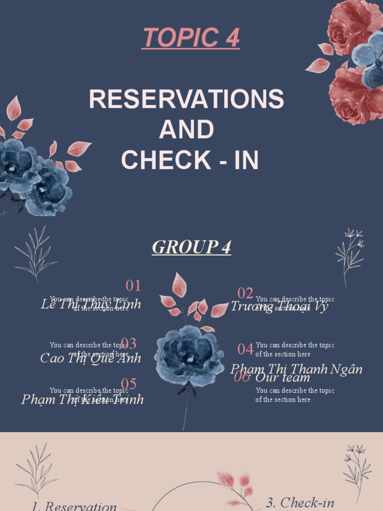 Hotel Reservations and Check-In Guide | PDF