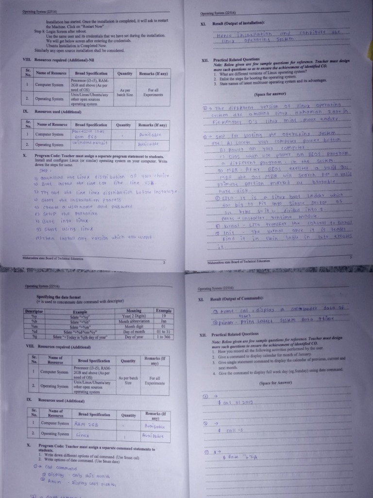 Osy 6 Practifal Manul | PDF