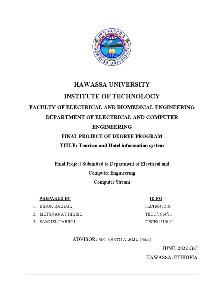 Tourism and Hotel Information System | PDF | Computing | Software ...