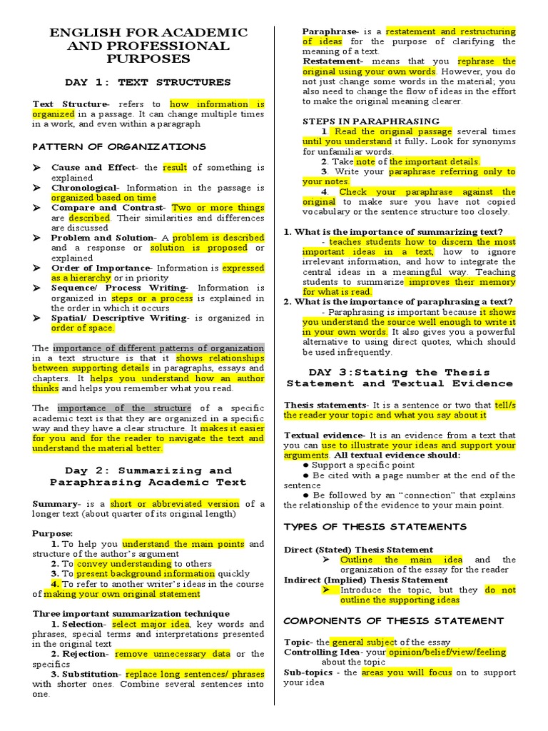 English For Academic and Professional Purposes | PDF | Essays | Id