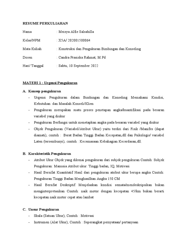 Meisya Alfie Salsabilla - 202001500064 - Tugas Resume 1-3 Dan Tugas Blue Print | PDF