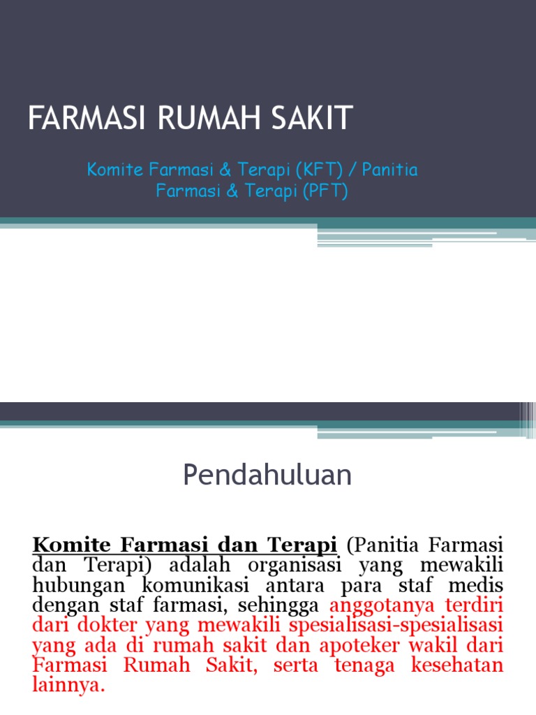 KFT & Formularium | PDF